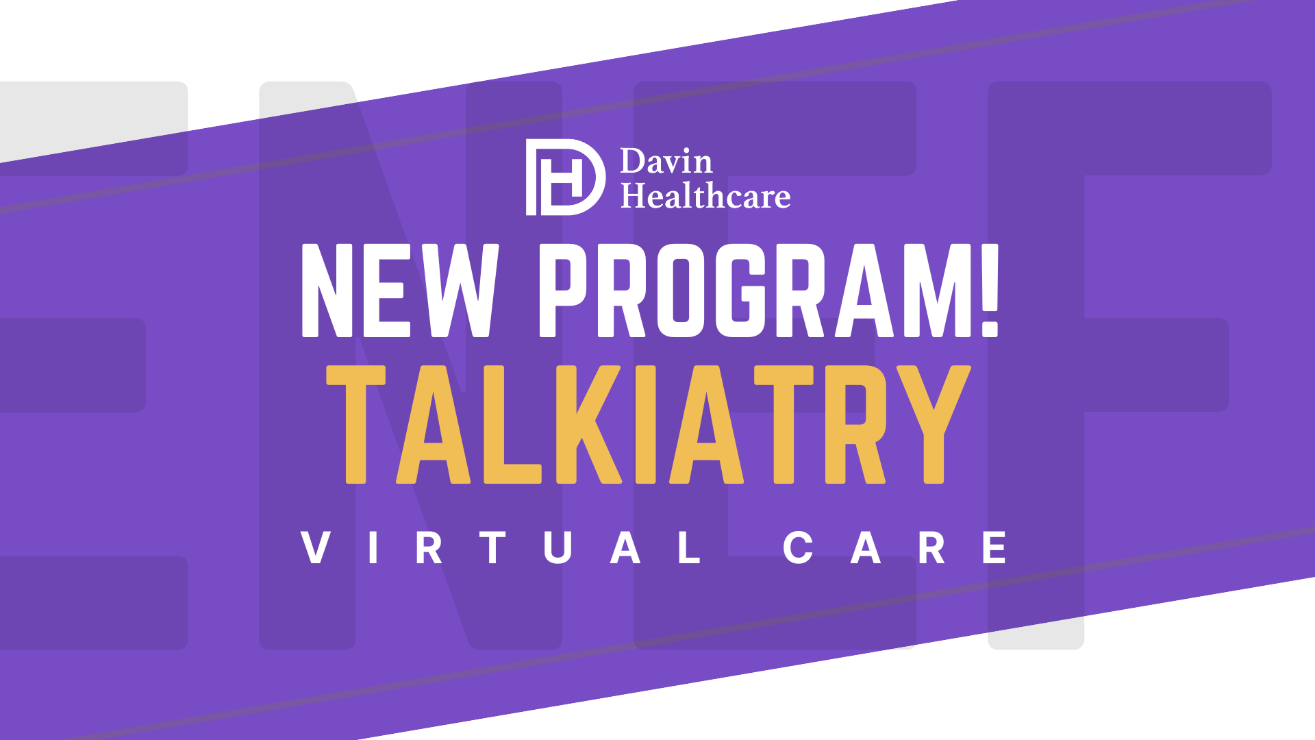 Talking About Talkiatry: Our Newest Mental Health Program - Davin ...